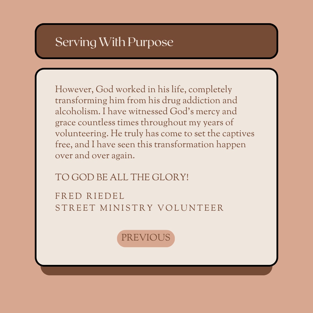 Serving with Purpose - Part 2 - Union Gospel Mission Winnipeg